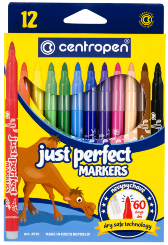 Centropen Fixy Just perfect, 12 barev - • pexo.cz