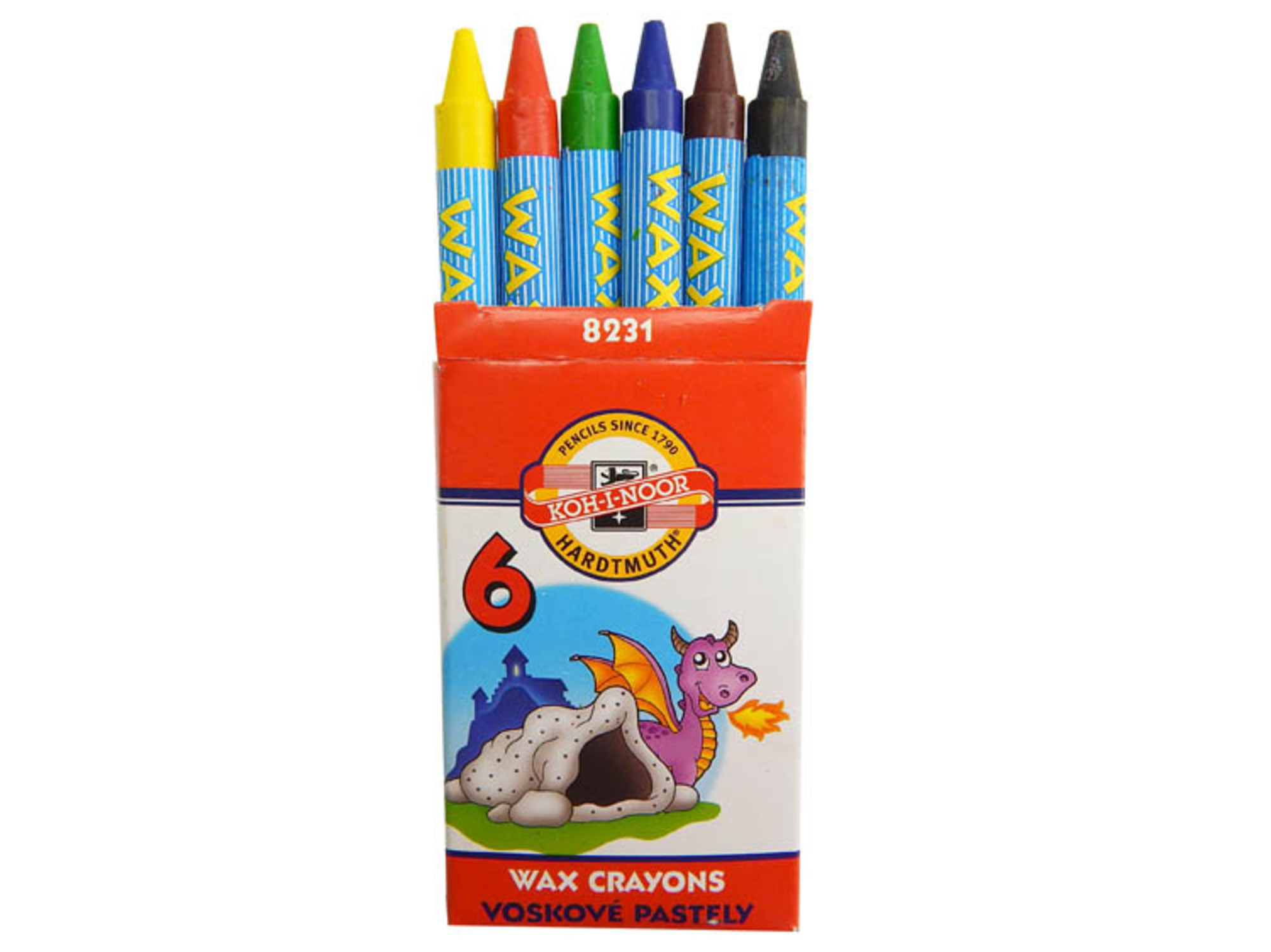 Koh-i-Noor Voskové pastelky, 6 barev • pexo.cz